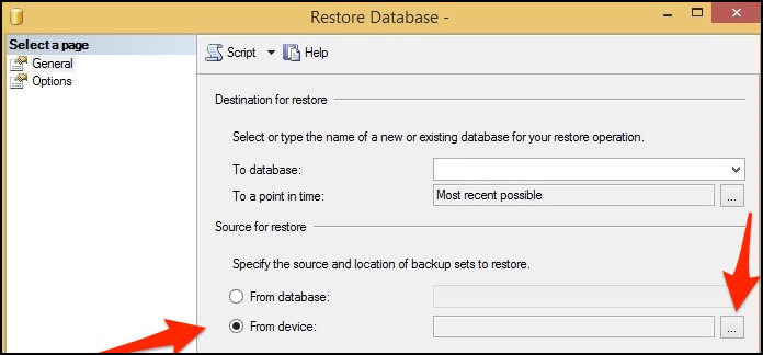 How To Restore a Microsoft SQL Database Backup Using SQL Server Management Studio - Diadem ...